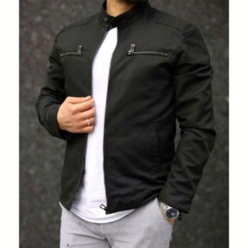 Jual Jaket pria katun premium drill - Biru Navy, XXXL - Kab. Garut ...