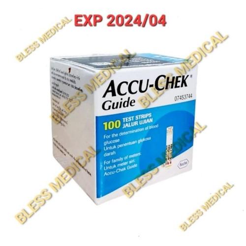 Jual ORIGINAL Strip Accu Chek Guide 50 Test Strip/Accu Check Guide Test ...