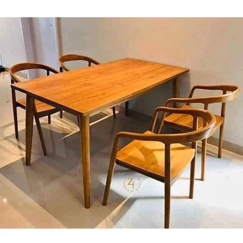 Jual Set dining table meja makan scandinavian 4 kursi kayu jati jepara ...