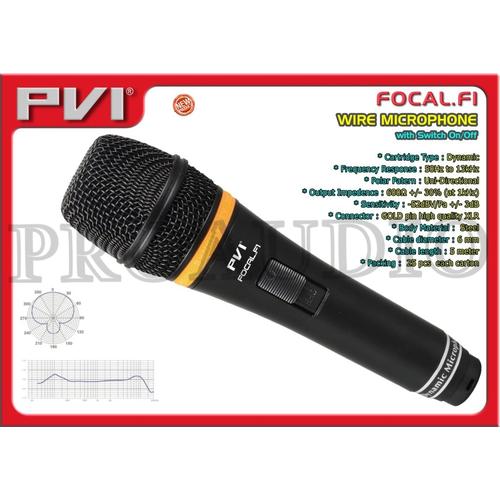 Jual MIC KABEL PVI FOCAL F1 SWITCH ON OFF DYNAMIC MICROPHONE HIGH ...