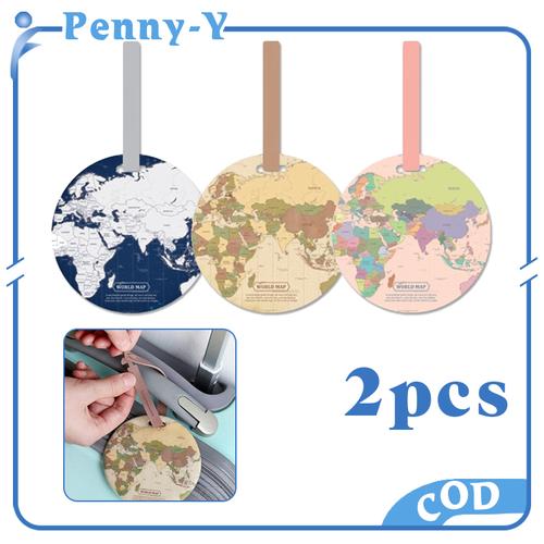 Jual 2pcs World Map Gantungan Koper Luggage Tag Koper Nama Tag Bag ...