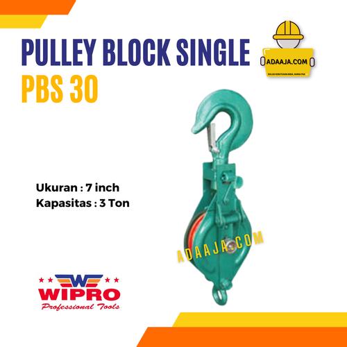 Jual Katrol Pulley Block Single Wipro 3 Ton 7 Inch PBS 30 - Kota ...