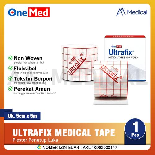 Promo ONEMED Ultrafix Medical Tapes Perban Plester Penutup Luka 5cm x ...