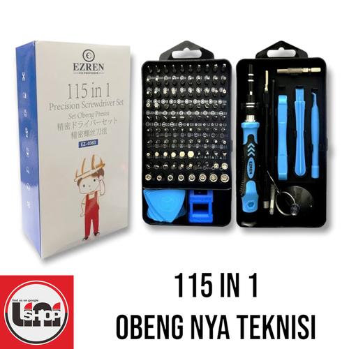 Jual Obeng set 115 in 1 Ezren nintendo handphone laptop komputer mac ...