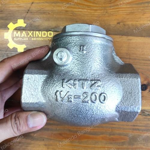 Jual Swing Check Valve KITZ 1 1/2" Inch Stainless Steel 304 - Jakarta ...