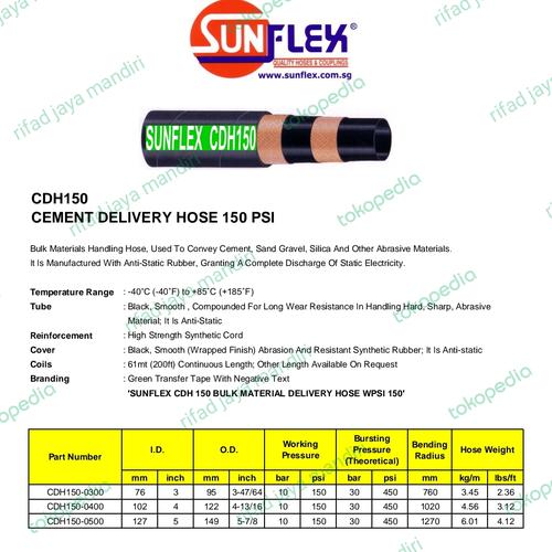 Jual selang sunflex CDH 150 size 4" x 1 meter - Jakarta Barat - rifad jaya mandiri | Tokopedia