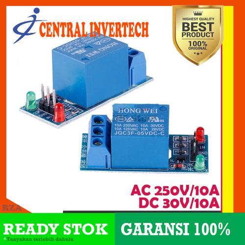 Jual RELAY 5V 1 CHANNEL OUTPUT 250VAC 30VDC 10A MODULE FOR ARDUINO ...
