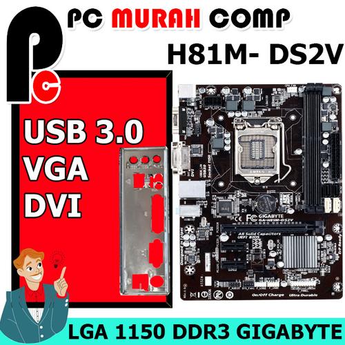 Promo Motherboard Mobo Intel LGA 1150 H81 ON BOARD - GA H81M S2PV - Kota Bekasi - Pc Murah Comp ...