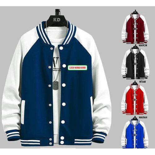 Jual VARSITY JACKET CUSTOM PRIA WANITA JAKET BASEBALL BIGSIZE ALLSIZE S ...