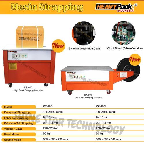 Jual Mesin Strapping Band HIGH AND LOW TYPE KZ-900 KZ-900L HEAVYPACK ...