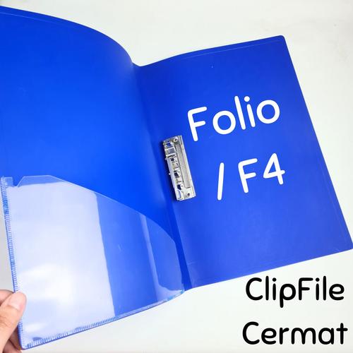 Jual Map Jepit Folio / Clip File Folio / Map File / F4 Polos / Bahan ...