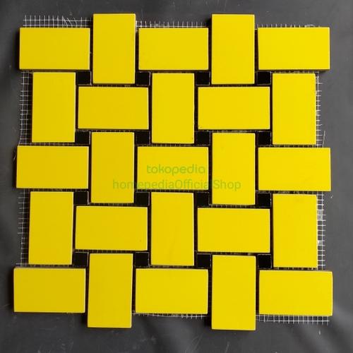 Jual KERAMIK KUNING - MOZAIK KUNING - KERAMIK MOTIF TIKAR - Jakarta ...