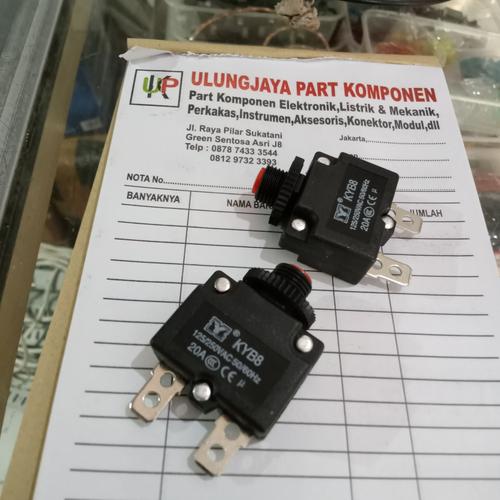 Jual switch overload protector reset push button control box pompa ...