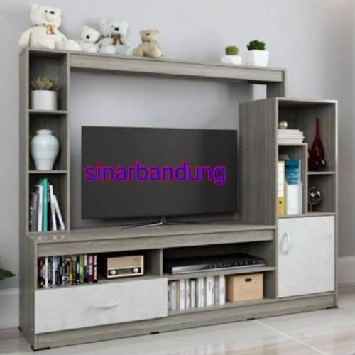 Jual RAK TV WALL UNIT MINIMALIS BESAR / RAK TV BESAR JIZAHAIN - Jakarta ...