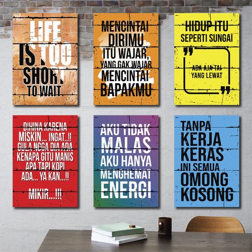 Jual Poster Motivasi Texture kayu grunge efek Pajangan Ruang kerja ...