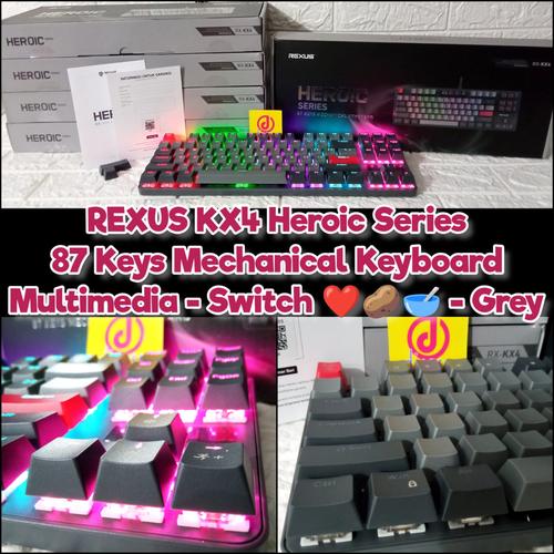 Jual Keyboard Gaming Rexus Heroic KX4 Mechanical TKL RGB - Disass ...