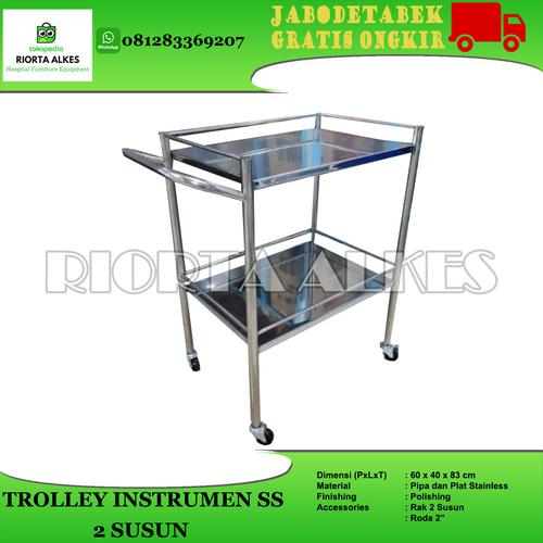 Jual Troli instrumen meja instrumen trolley instrumen - Jakarta Pusat ...