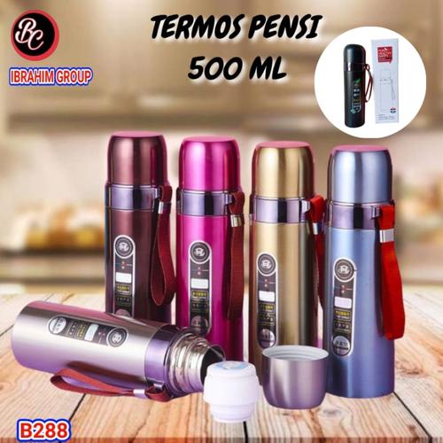 Jual Termos Stainless Steel Tahan Panas Dingin 12 Jam Termos Air Panas ...