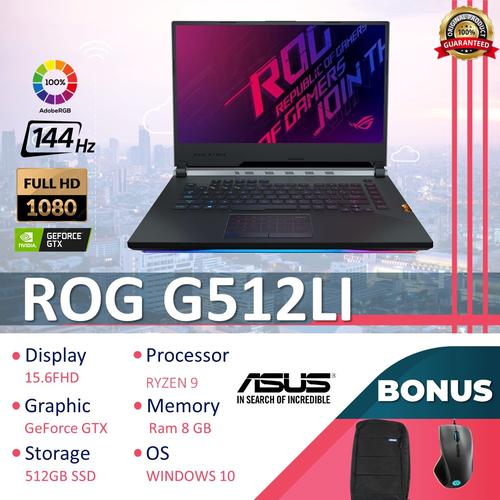 Jual ASUS ROG G512LI I7 10750 GTX1650TI 4GB/ 16GB 512GB W10 15.6FHD ...