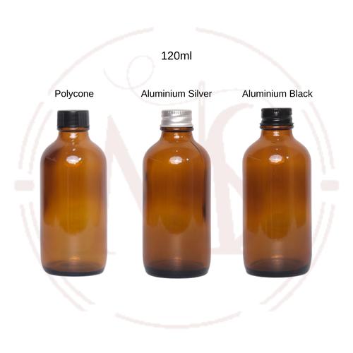 Jual Botol Kaca Amber 120ml / Boston Round / Botol Kopi atau Juice ...