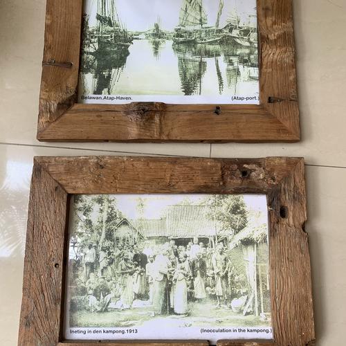Jual Pajangan dinding antik frame kayu tua bekas kayu rel kereta api ...