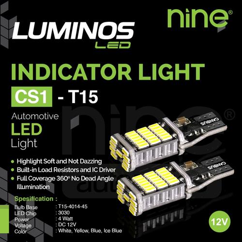 Jual T10 LED LAMPU SENJA SEN MOTOR LUMINOS ULTRA BRIGHT 45 TITIK CANBUS ...