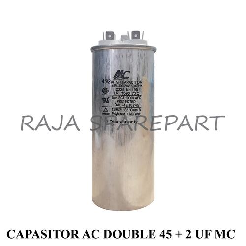 Jual CAPACITOR AC MERK MC/KAPASITOR/CAPASITOR AC DOUBLE 45 + 2UF MC ...