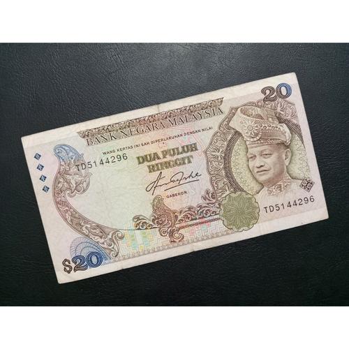 Jual Uang Kertas Asing 641 - 20 Ringgit Malaysia Tahun 1982-1984 (VF ...
