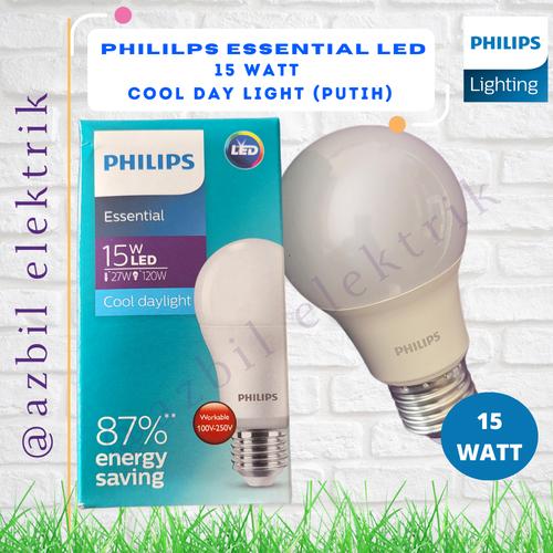 Jual Lampu Philips Led Bulb Essential 15 Watt E27 6500K - Putih - Kota ...
