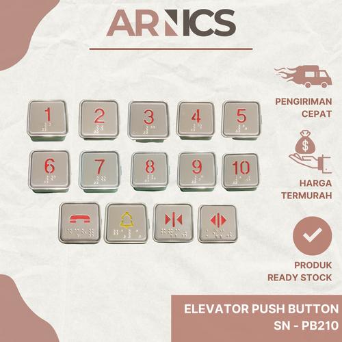 Promo Tombol Kotak Push Button PB-210/Elevator Push Button Lift - Angka ...