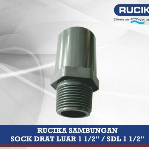 Jual Valve socket soket sock sok drat luar dalam rucika AW pvc 11/2 1 1 ...