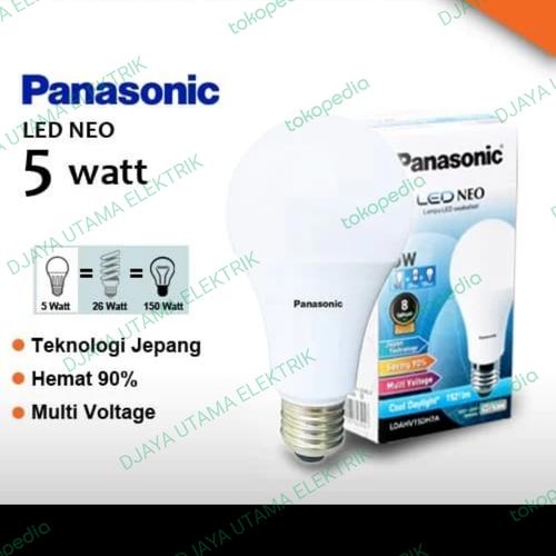 Jual Lampu LED bulb Neo 5 Watt LDAH5LH8A Panasonic - 3000K - Jakarta ...