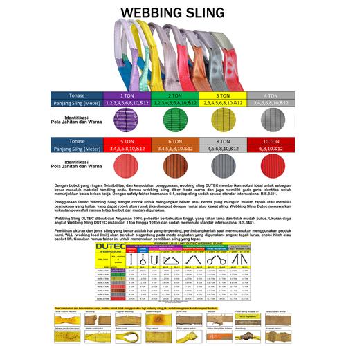 Jual Webbing sling / Sling belt / Tali angkat barang kapasitas 3Ton ...