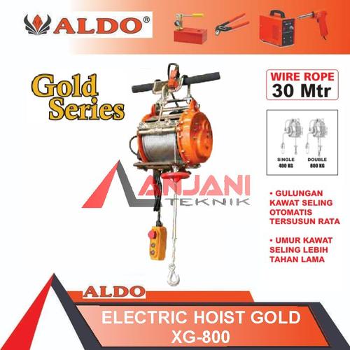 Jual ALDO ELECTRIC HOIST XG 800 KG MESIN KATROL LISTRIK KAWAT SELING ...