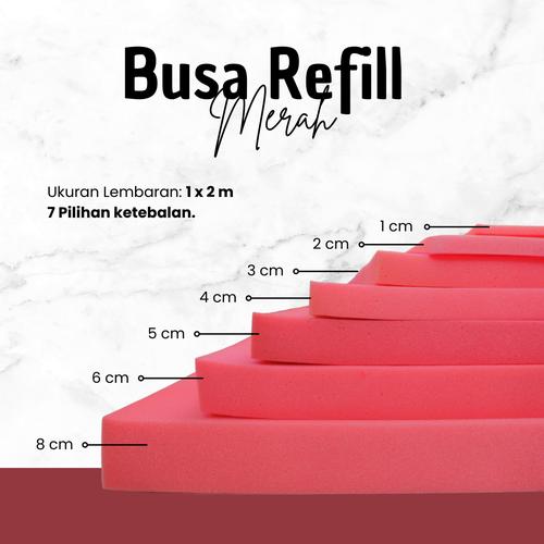 Jual Busa Lembaran Merah untuk Sofa, Furniture, Kursi, Mebel, Matras ...