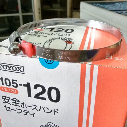 Jual Toyox FS120 klem selang semi stainless 105-120mm (1 box isi 10 pcs ...