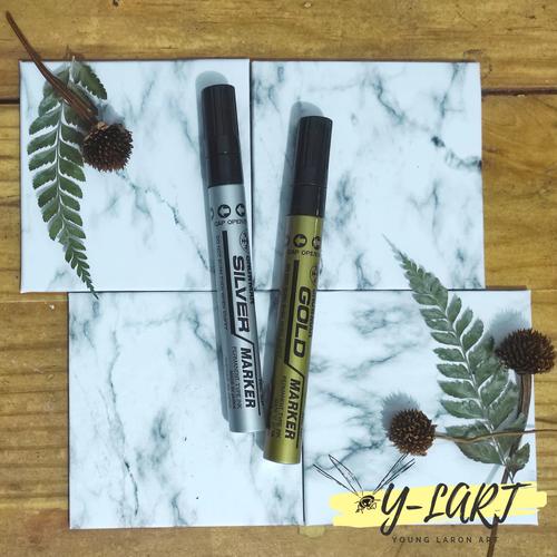 Jual Spidol Snowman Paint Silver/Gold _ Spidol Permanen - Emas - Kab ...