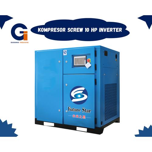 Jual Kompresor Angin Screw 7.5 KW/10 HP 0.8mpa Flow Rate 1.2 M3/MM ...