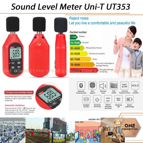 Jual Sound Level Meter Uni-T UT353 Alat Ukur Suara Kebisingan Sound ...