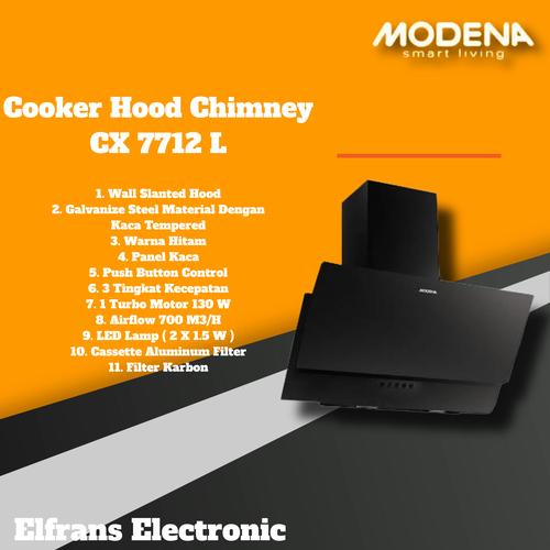 Jual Modena Cooker Hood 70cm CX7712L Hood Modena Cx 7712 L - Kota ...