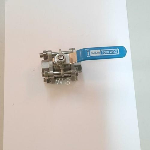 Jual Ball Valve Las Socket Weld 3pc 1 1/2 inch Sankyo SS316 / Ball ...