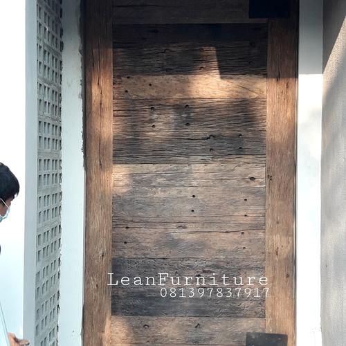 Jual Custom Rustic door, Pintu Estetik Kayu Ulin lawas Made by Order ...