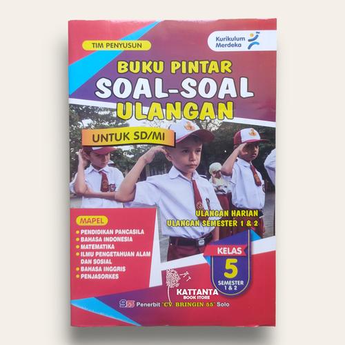 Jual BUKU SD - PINTAR SOAL ULANGAN KELAS 5 KURIKULUM MERDEKA (BRINGIN 55) - Kab. Klaten ...