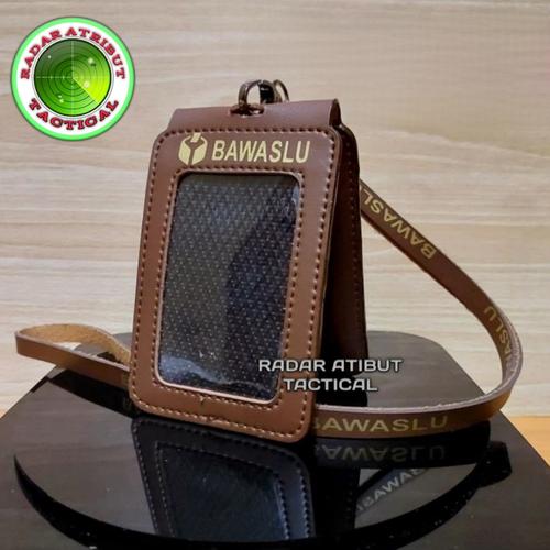Jual ID Card Holder Tali Lanyard Name Tag Logo BAWASLU Model Lipat ...