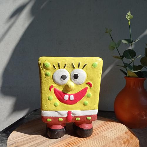 Jual Celengan Karakter Spongebob Target Lucu Murah Unik Gerabah Tanah ...
