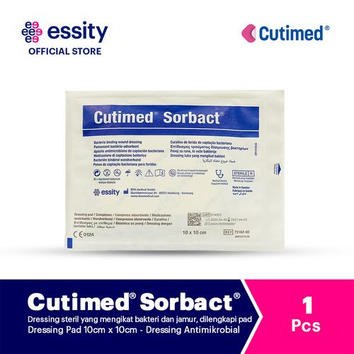 Jual Essity Cutimed Sorbact Dressing Pad 10cm x 10cm - [1 Pcs] - Kota ...