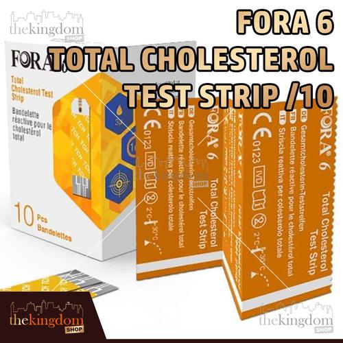 Promo Fora 6 Total Cholesterol Test Strip /10 Kolesterol Chol Refill ...