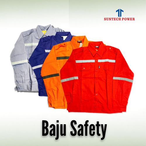 Jual Baju Kerja Atasan PDH Safety Lengan Panjang Asgard - Merah, M ...