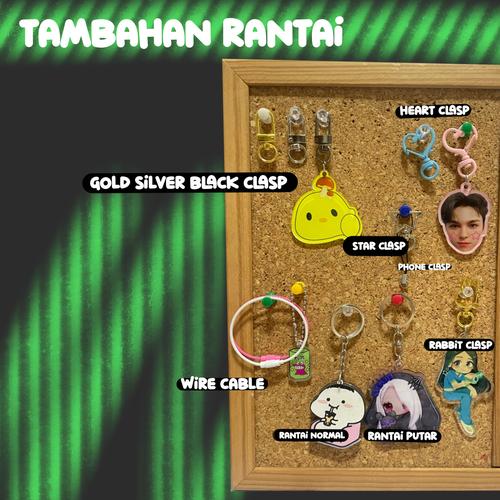 Jual Tambahan Rantai Ballchain/ Rantai Normal untuk Mini Keychain ...