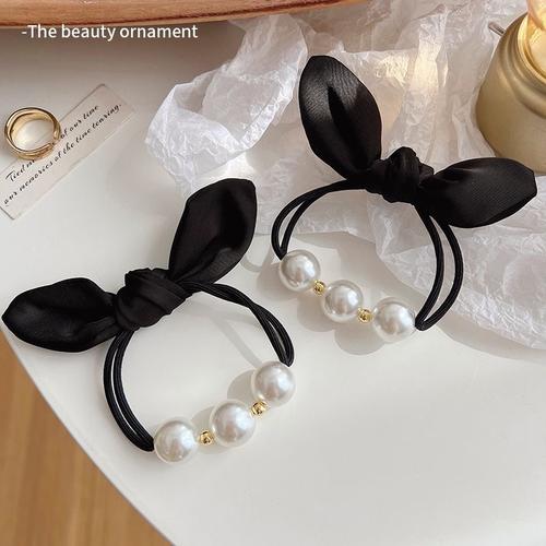 Jual Karet Rambut Korea Motif Pearl Aesthetic Ikatan Rambut Lucu ...